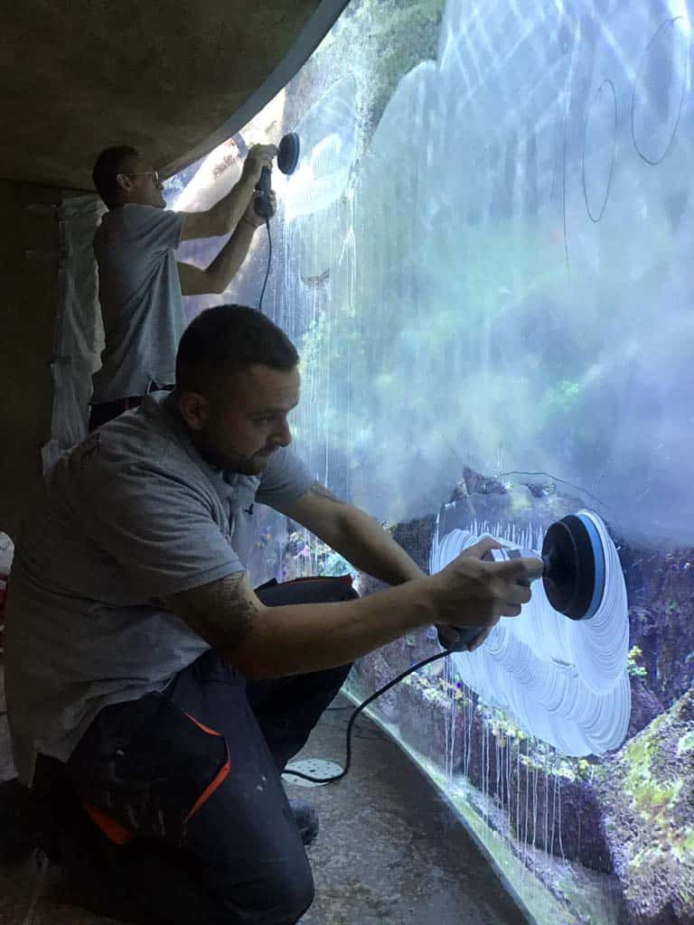 Acrylic Crazing Repair and Acrylic Panel Buffing | AQUALIFE