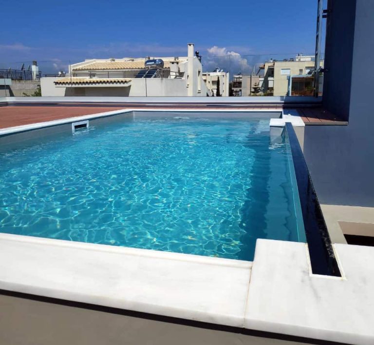 Mediterranean Sun Penthouse Infinity Swimming Pool Window | Aqualife